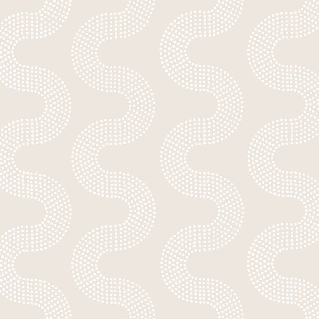 Squiggle Dot Wallpaper | Oat – Block Shop