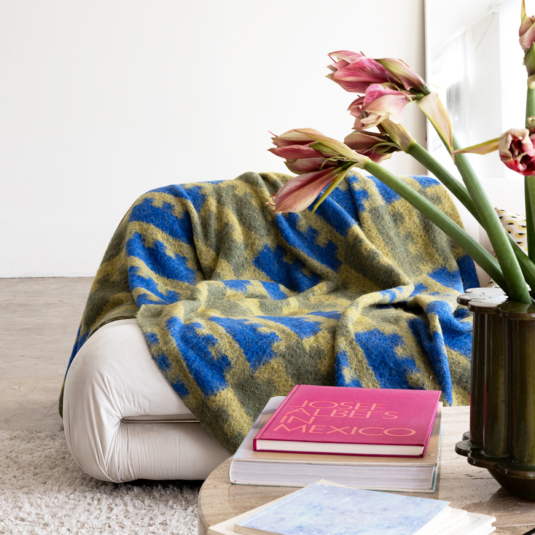 Blue & Green Music Throw – Block Shop