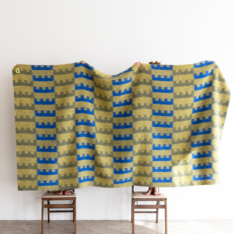 Blue & Green Music Throw – Block Shop