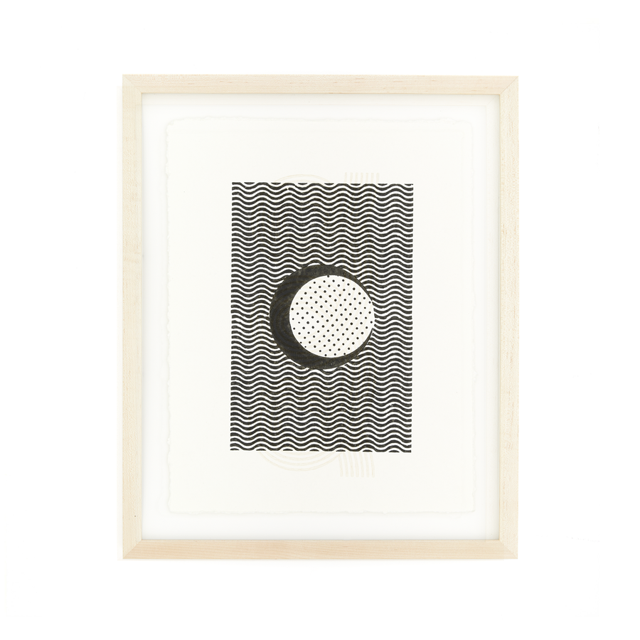 Waning Crescent | Woodblock Print – Block Shop