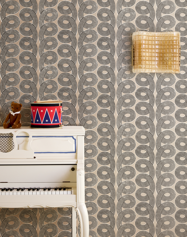 Loops Wallpaper | Licorice – Block Shop