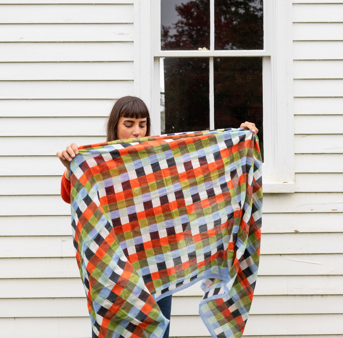 Primary Split Bars Long Scarf – Block Shop