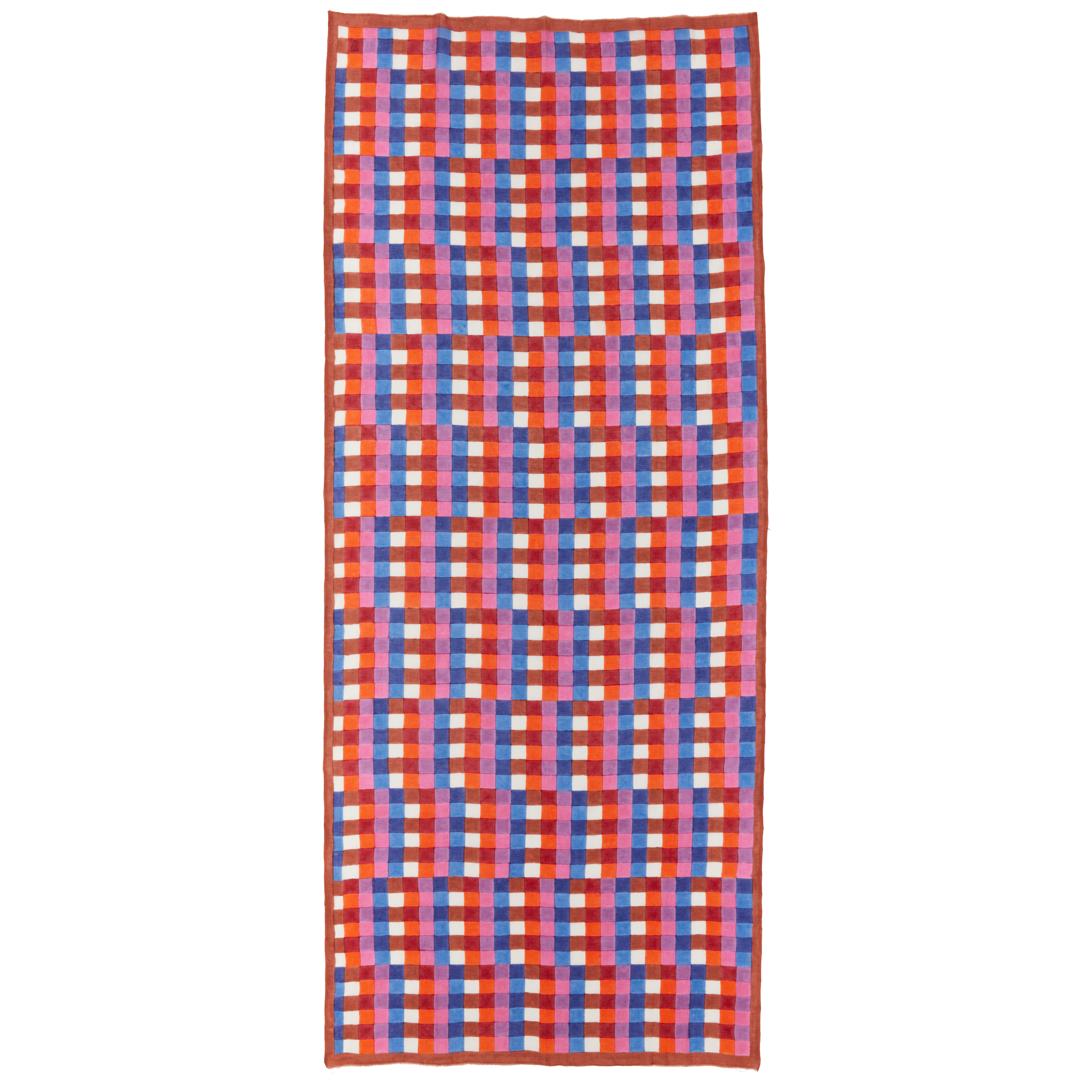 Purple Split Bars Long Scarf – Block Shop