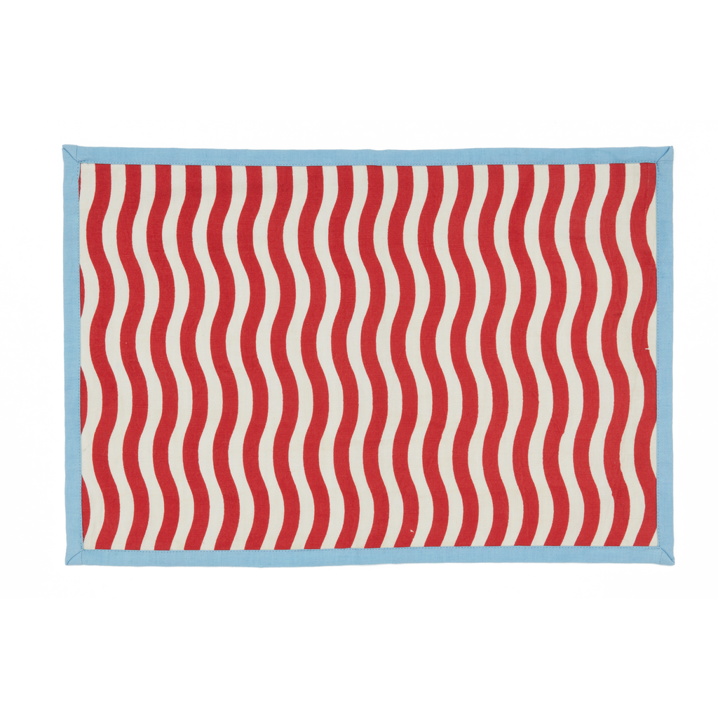 Red Wiggle Stripe Placemat – Block Shop