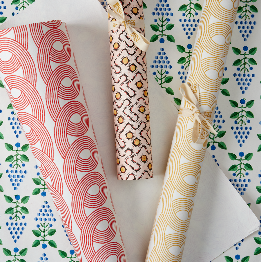 Sundial Wrapping Paper | Burgundy – Block Shop