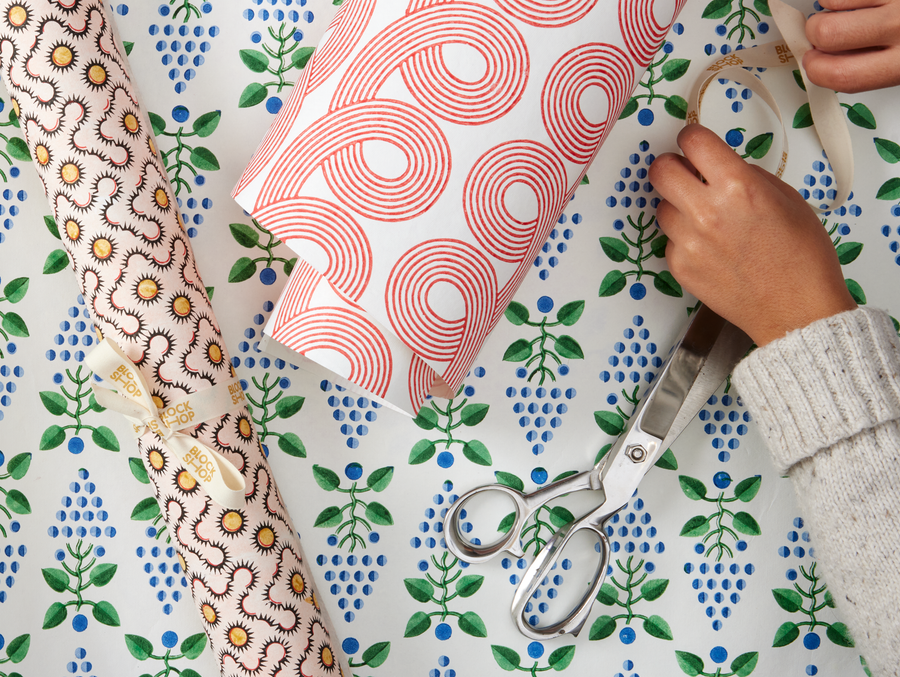 Sundial Wrapping Paper | Burgundy – Block Shop