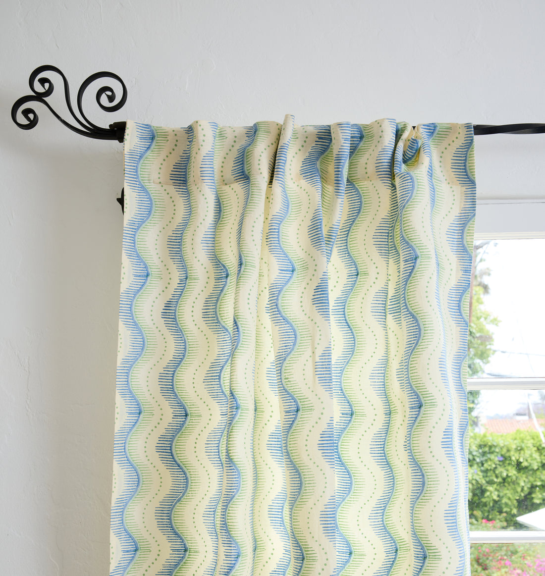 Little Zipper Curtain | Aqua – Block Shop