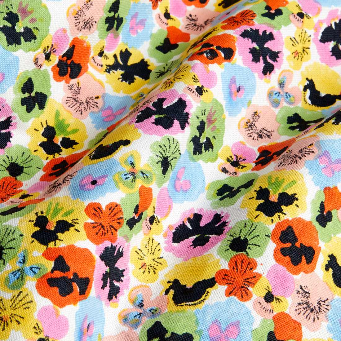 Pansies Fabric | Warhol – Block Shop
