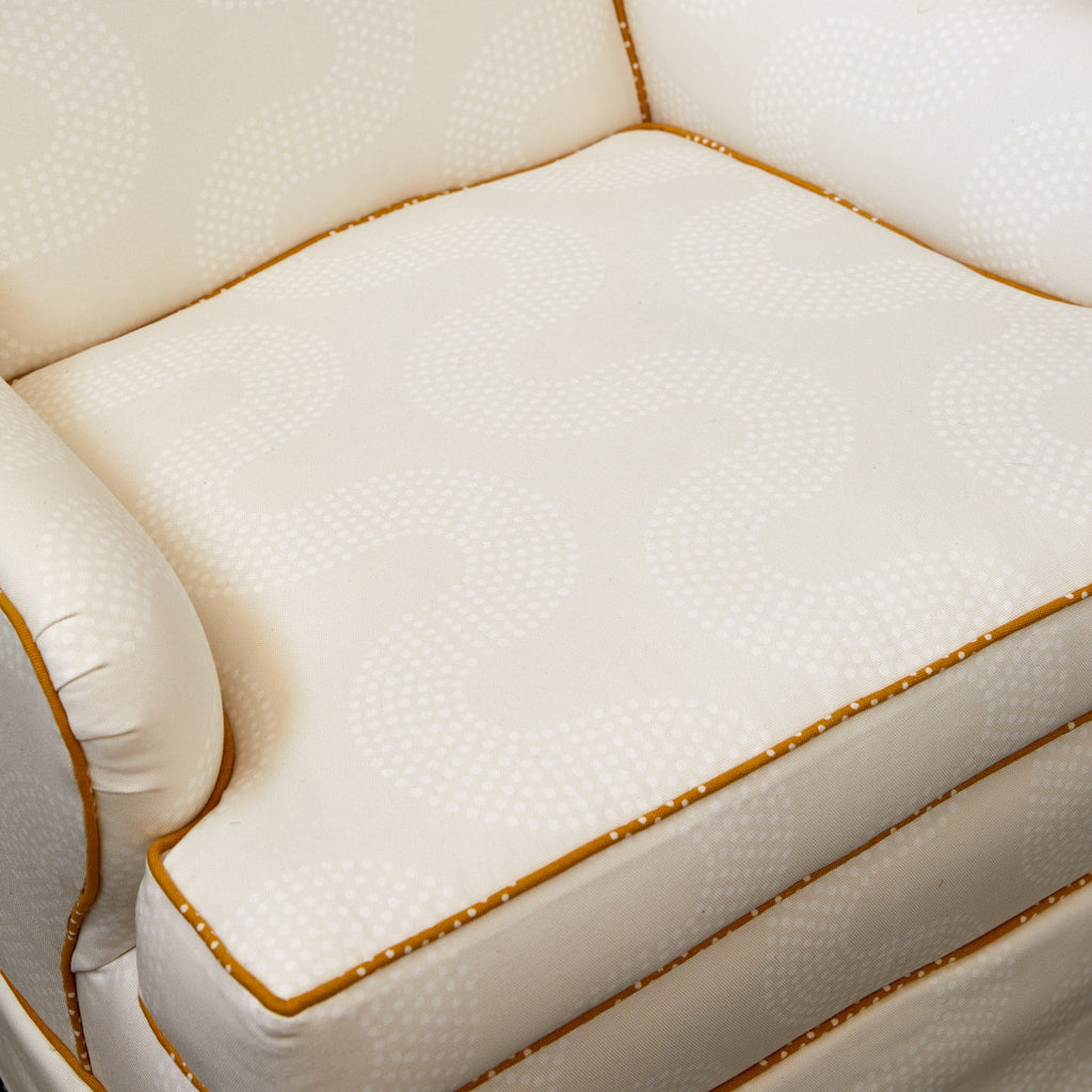 Squiggle Dot Fabric Swatch | Oat – Block Shop