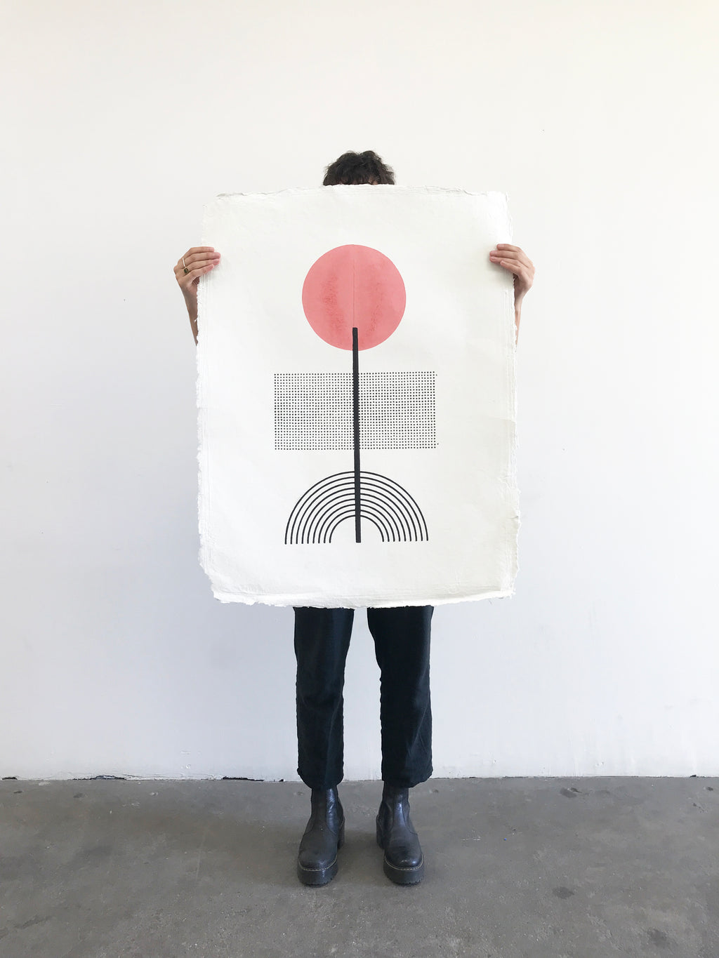 Mr. People Person | Rose | Woodblock Print – Block Shop